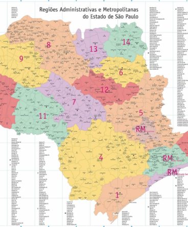 Mapa de São Paulo - Tudo sobre Mapa de São Paulo - Escola Educação