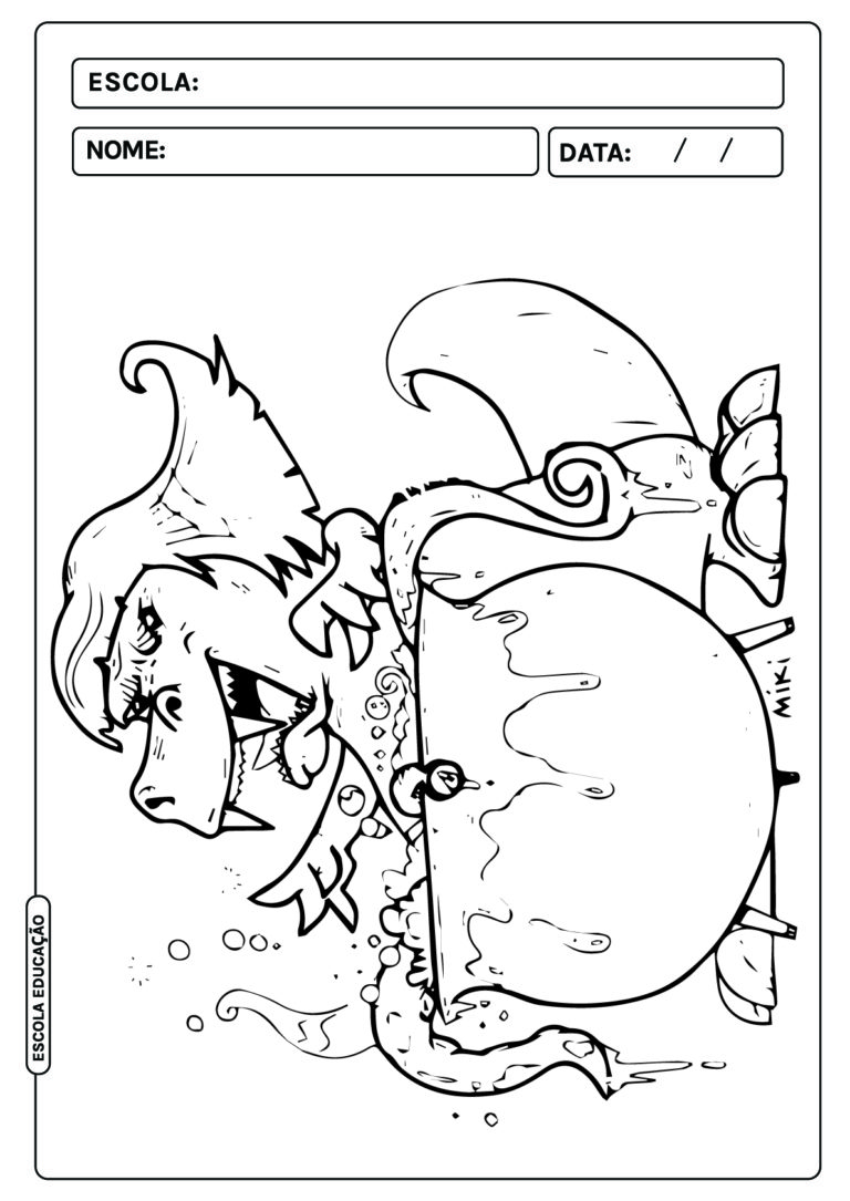 23 Desenhos da Cuca para colorir - Folclore brasileiro
