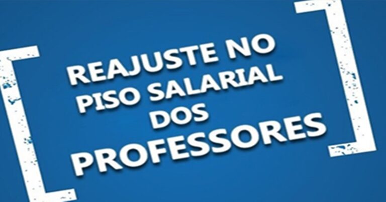 piso salarial dos professores - Escola Educação